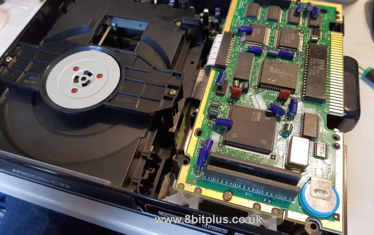 Sega Mega CD Capacitor replacement and repair - 8Bitplus